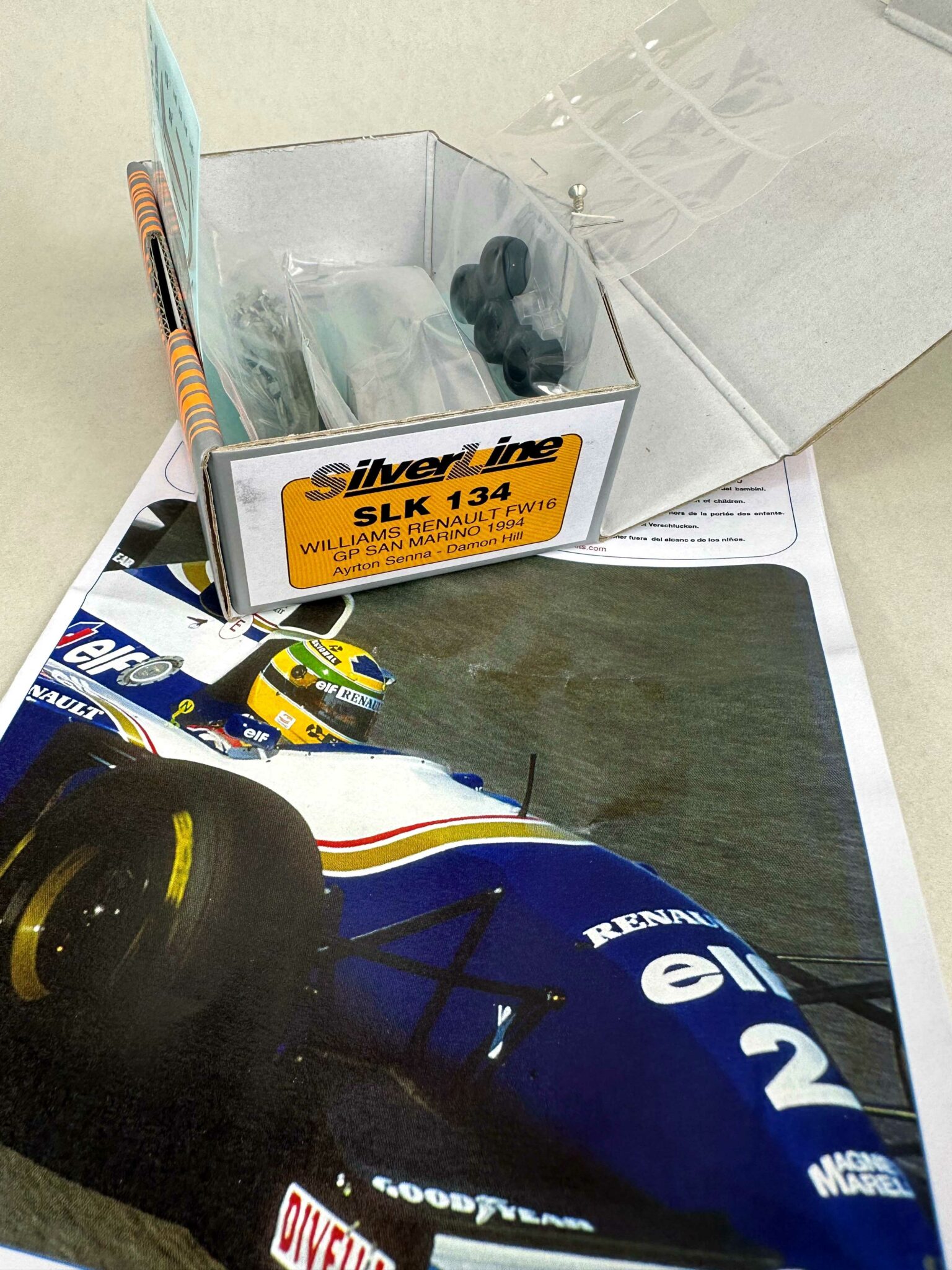 OPENING THE BOX – SLK 134 WILLIAMS RENAULT FW16 SAN MARINO G.P. 1994 ...