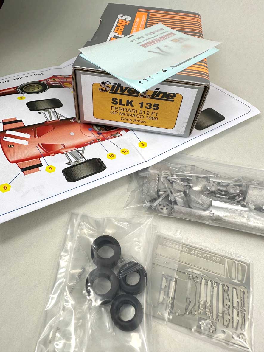 OPENING THE BOX – SLK 135 FERRARI 312 F1 MONACO GP 1969 - Tameo Kits
