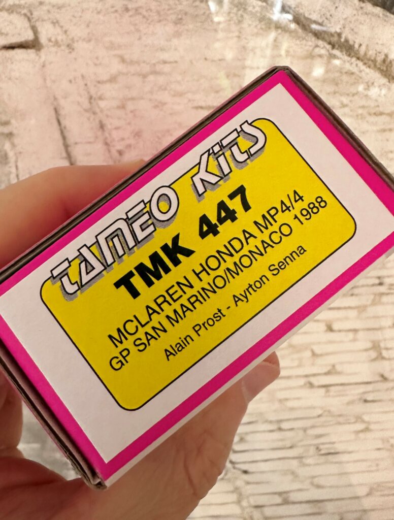 OPENING THE BOX - TMK447 MCLAREN HONDA MP4/4 SAN MARINO/MONACO GP 1988 ...